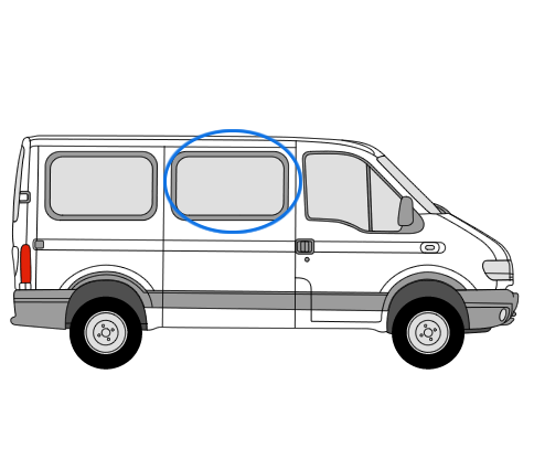 Renault Master 1997 > 2010 O/S/F (SWB/MWB/LWB) Fixed Window In Privacy ...