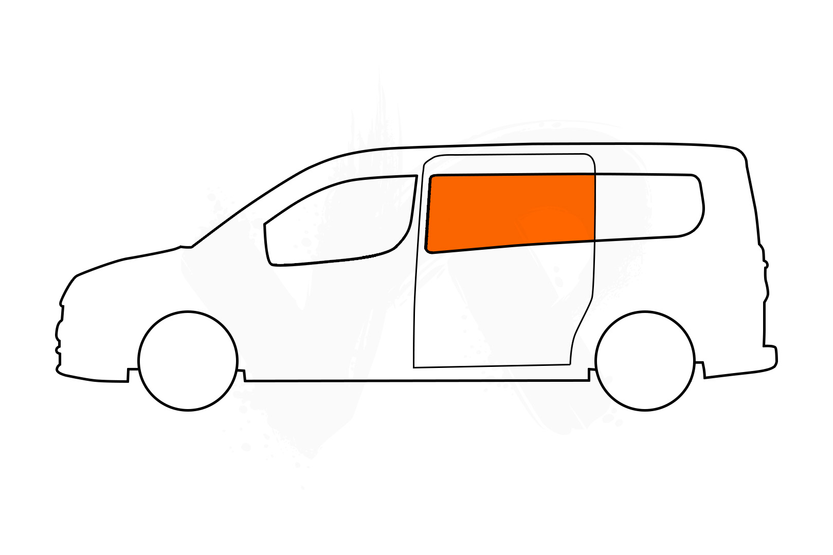 Transit Connect 12-21 LWB N/S Front Fixed Window In Privacy Tint ...