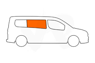 Transit Connect 12-21 LWB O/S Front Fixed Window In Privacy Tint ...